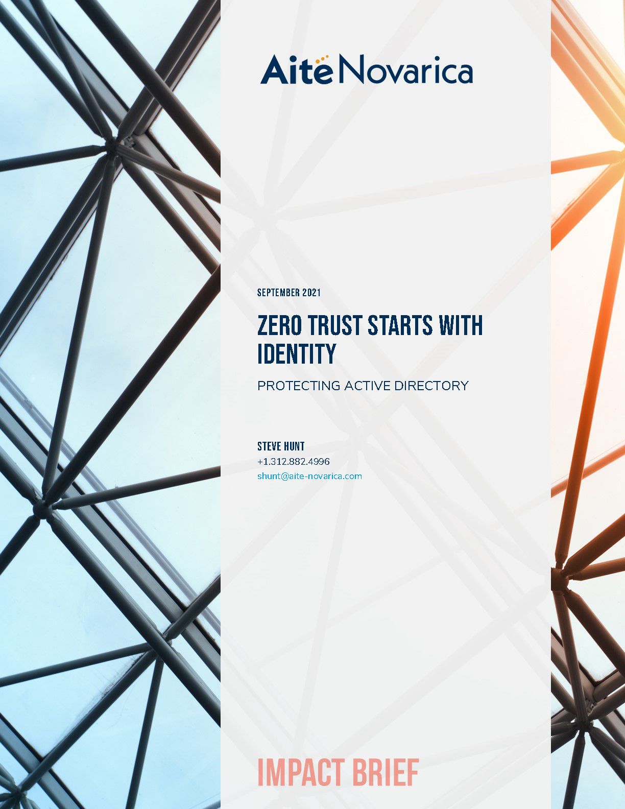 Zero Trust Starts With Identity Protecting Active Directory